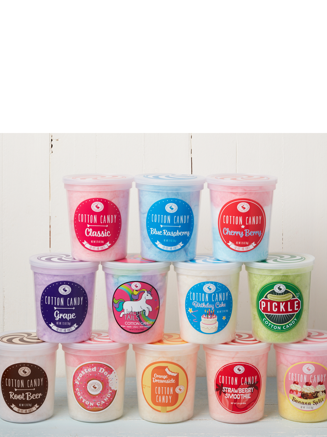 Dandy Dozen Cotton Candy Flavors - Shop Gourmet Cotton Candy